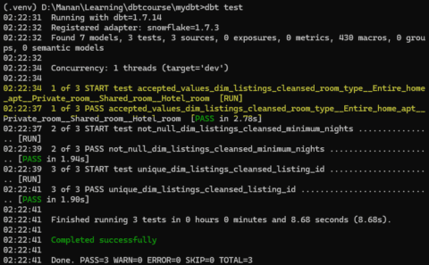 Implementing tests in DBT (Data Build Tool) | Manan Younas